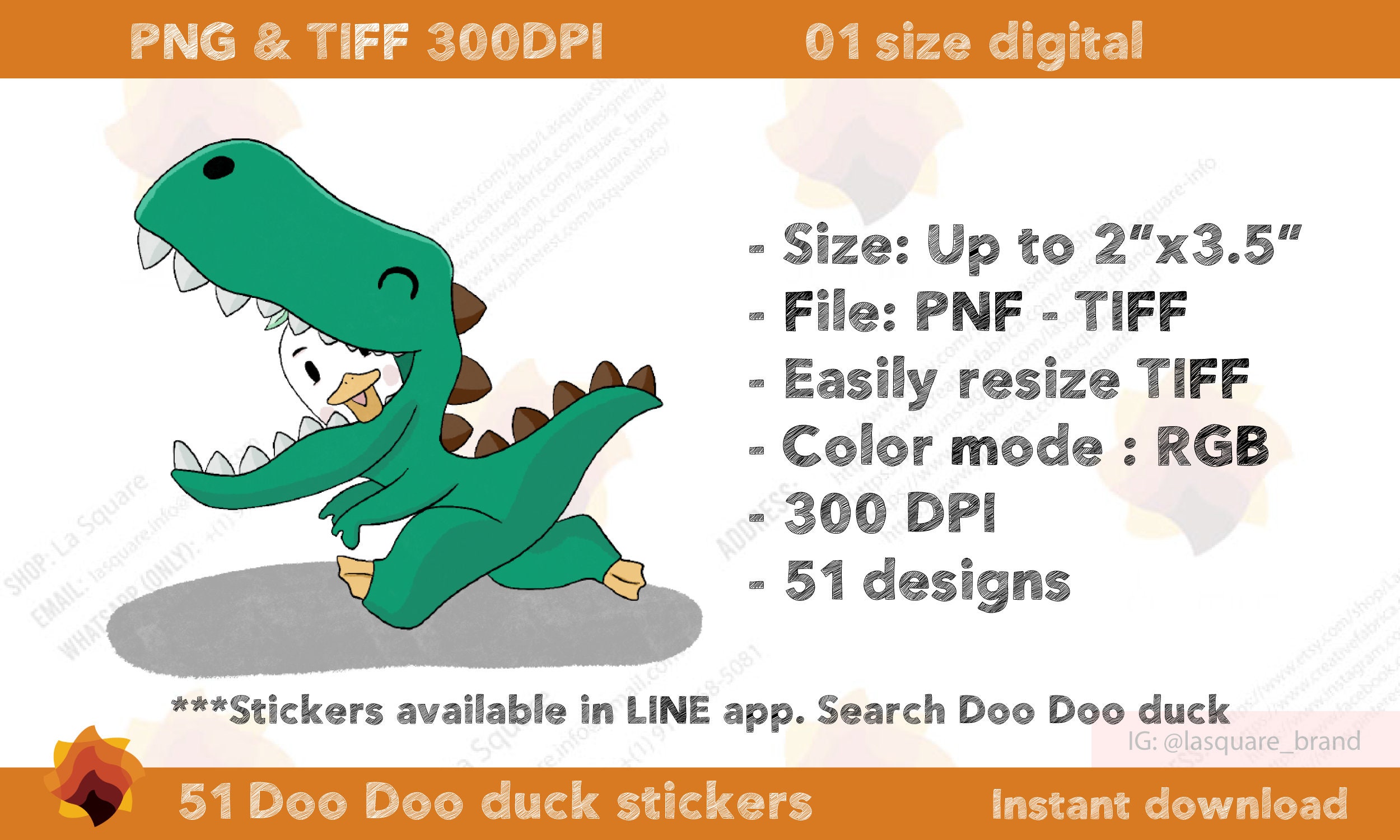 50 Digital Stickers Doo Doo Duck Kawaii Duck PNG Clipart - Etsy