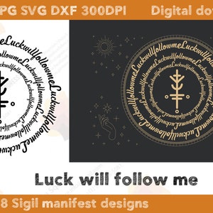 Sigil Magic: Blockage Removal, Luck & Happiness (digital SVG) - Etsy