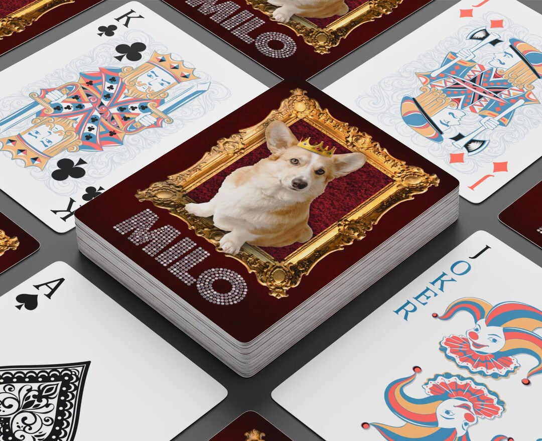 Personalized Poker Playing Cards, Cat Dog Pet Customized Poker Playing ...