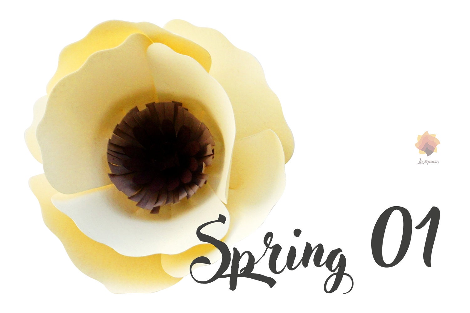 08 SPRING Paper Flowers Template, Bundle Flower SVG, Small Flower Pdf ...