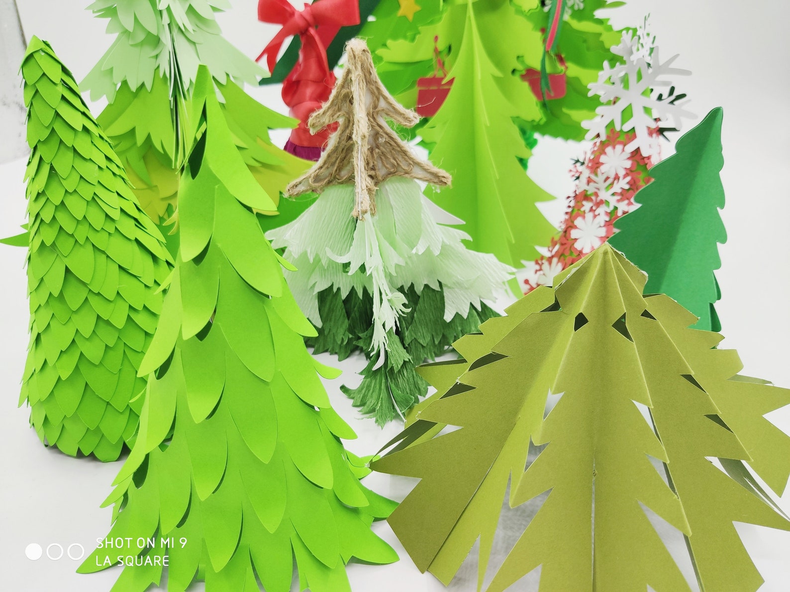 08 Papercraft Christmas Tree Templates Pine Forest Giant - Etsy