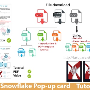 Snowflake Pop-up 5x7in Greeting Card Snowflake Pop-up Card - Etsy