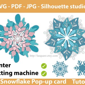 Snowflake Pop-up 5x7in Greeting Card Snowflake Pop-up Card - Etsy