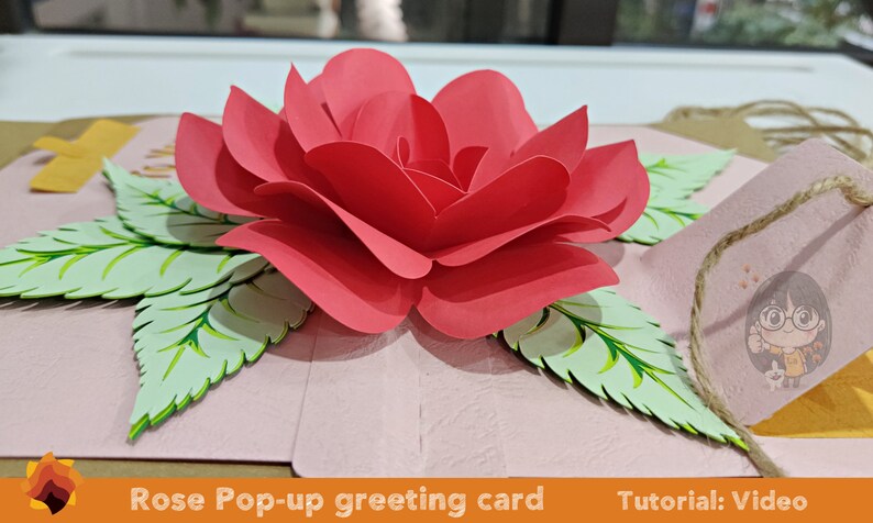 3D Pop-up Rose Greeting Card Flower Pop up Card Printable 3d - Etsy 3D Pop-up Rose Greeting Card Flower Pop up Card Printable 3d - Etsy