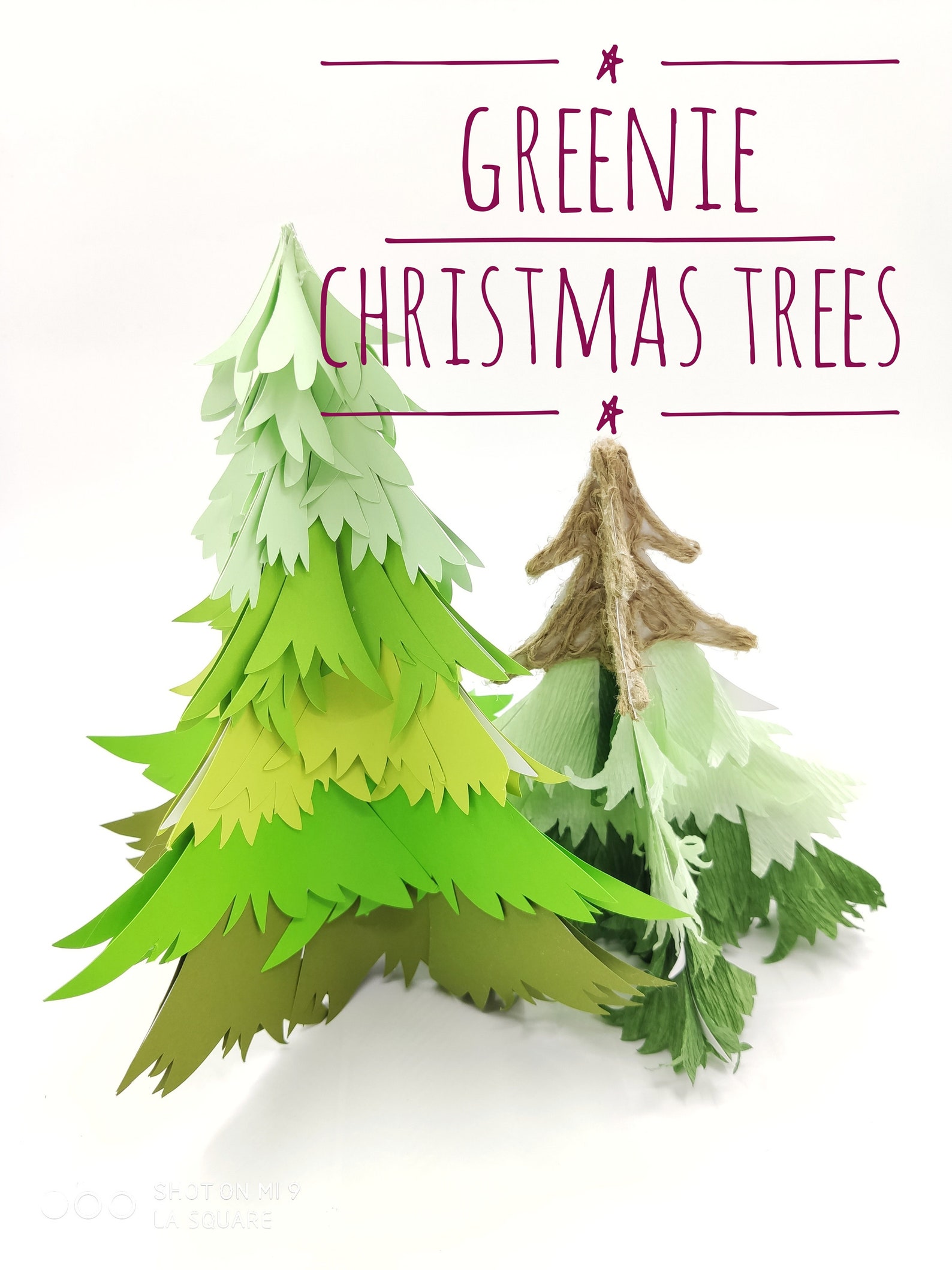 08 Papercraft Christmas tree templates Pine forest giant | Etsy