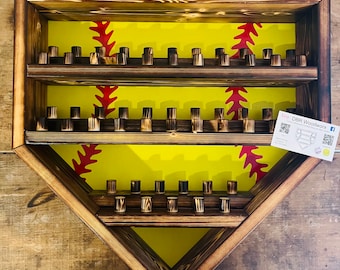 Baseball Homeplate 55 Ring Display Case Holder - Etsy