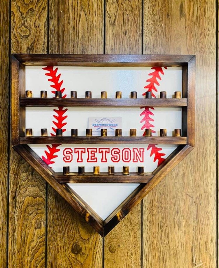Baseball Homeplate 28 Ring Display Case Holder - Etsy