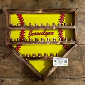 Softball Homeplate 28 Ring Display Case Holder - Etsy