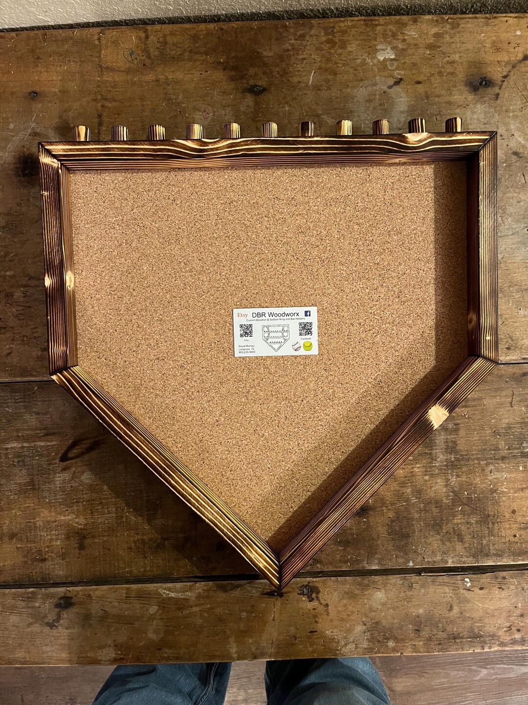 18 Baseball Homeplate Pin Display Case Holder With 11 Ring Spots - Etsy