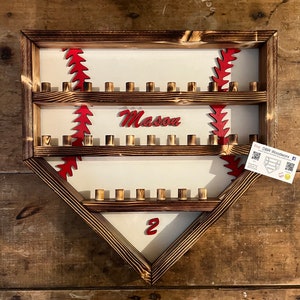 Baseball Homeplate 28 Ring Display Case Holder - Etsy
