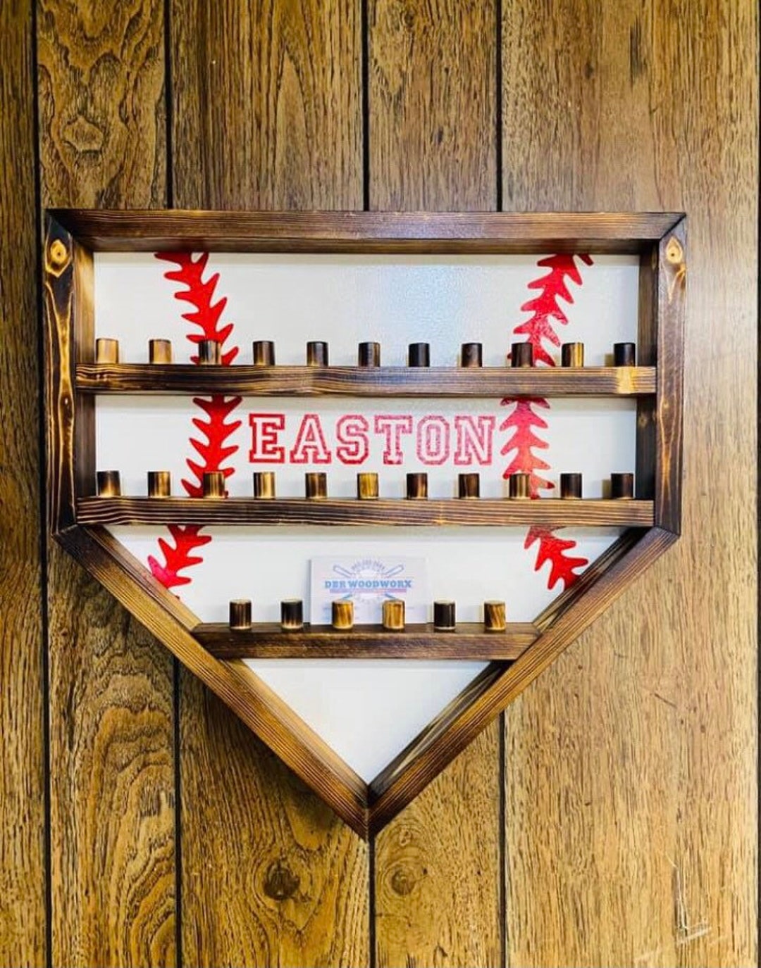 Baseball Homeplate 28 Ring Display Case Holder - Etsy