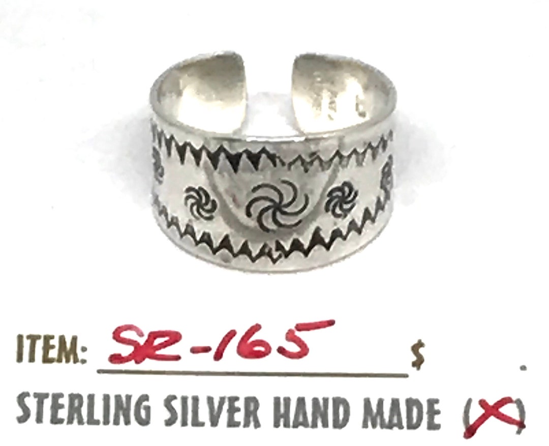 Plata esterlina ajustable con parte posterior abierta. Opción #sr-160 ...