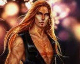 Elemental Fire Djinn Male Spirit Companion direct Binding | Etsy