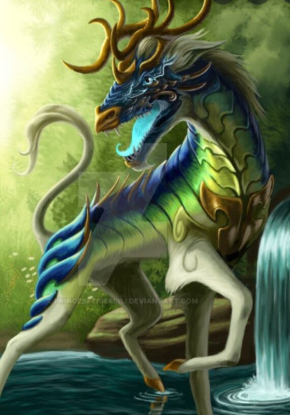 Male Qilin Companion Direct Binding Wealth Creativity | Etsy