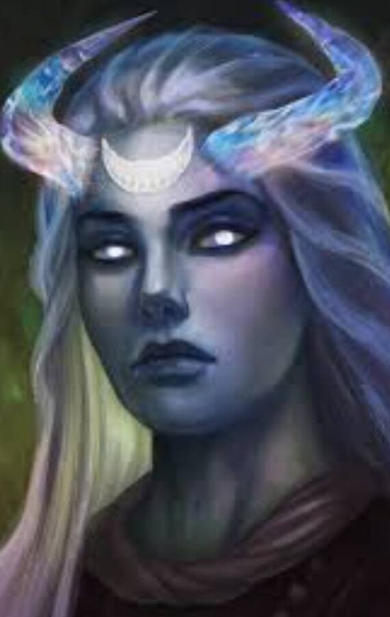 Female Lunar Djinn Companion / Remote Binding/ Direct Binding | Etsy