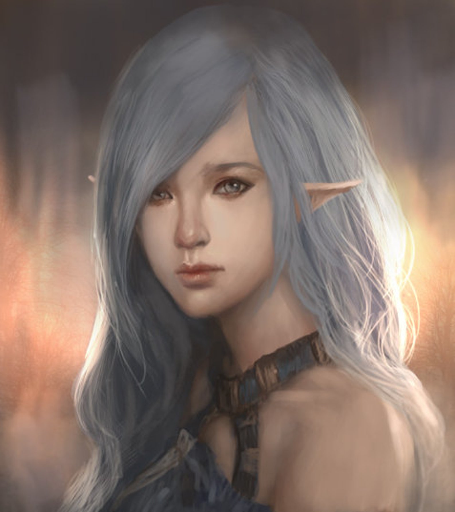 Female Silver Elf Companion Direct Binding - Etsy