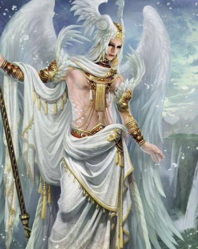 Male Throne Angel of Knowledge Spirit Companion direct - Etsy