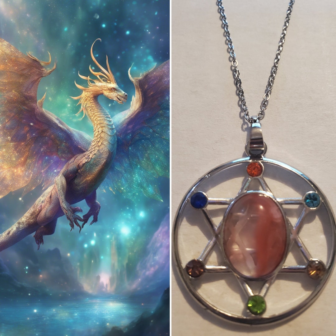 Emotional Healing / Aura Cleansing Dragon Spirit Companion Necklace - Etsy