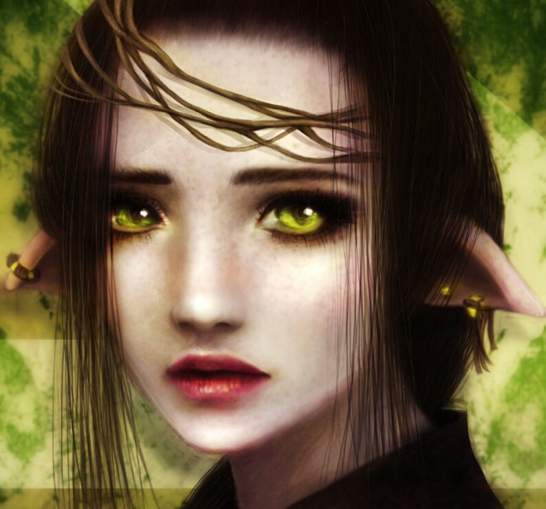 Female Moon Elf Companion Direct Binding - Etsy