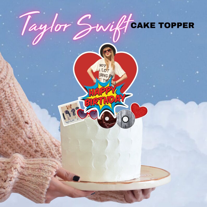 Taylor Swift Cake Topper Taylor Swift Party Decorations - Etsy