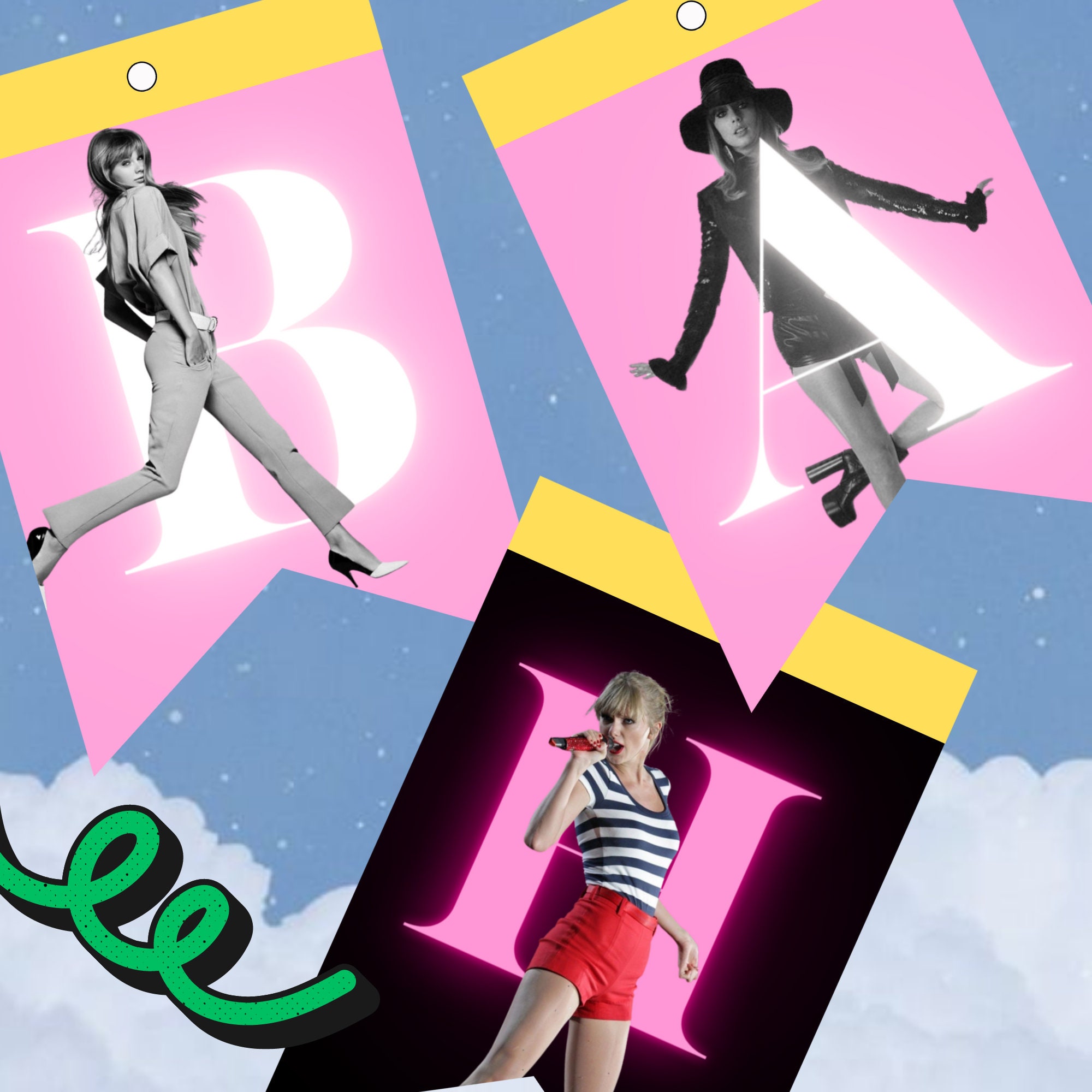 Taylor Swift Banner TS Banner Taylor Birthday Banner Happy - Etsy