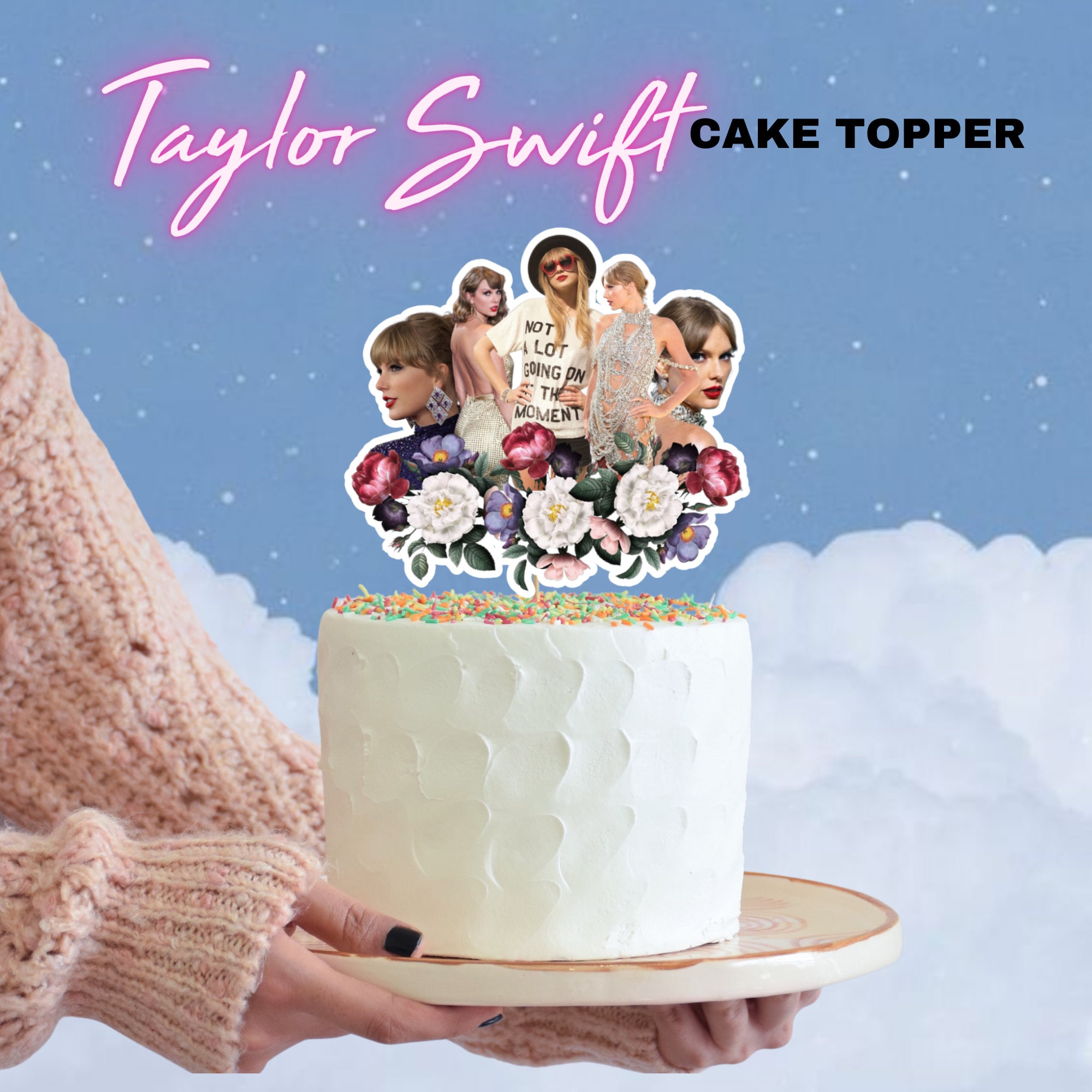 Taylor Swift Cake Topper Taylor Swift Party Decorations - Etsy España