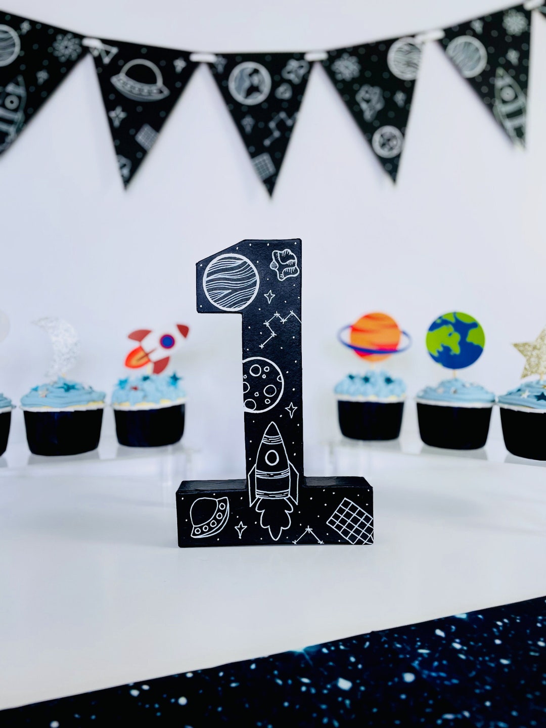 Large Space Number 1, 1st Birthday Party Number Decoration, Out of This ...