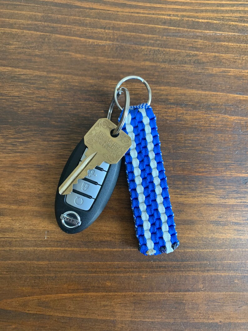 4-string Royal Blue & White Brick Keychain Phi Beta Sigma Zeta Phi Beta ...