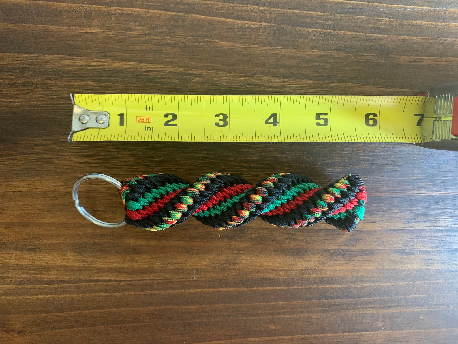 5-string Rasta Spiral Paracord Keychain Rasta Gifts Rasta - Etsy