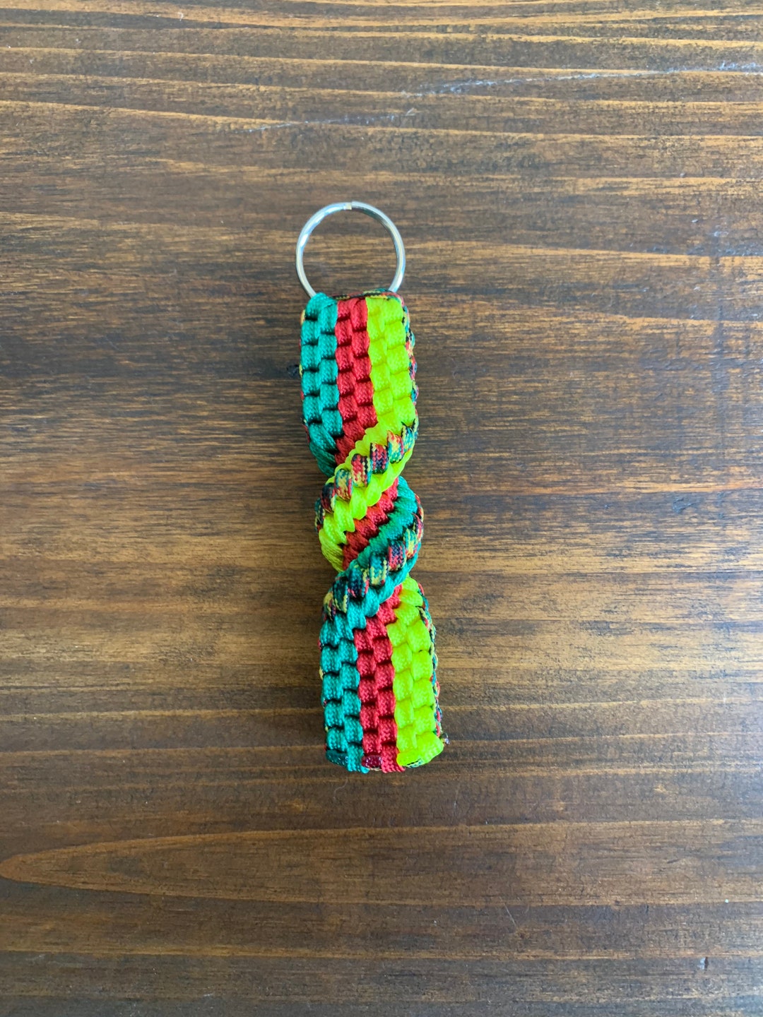 4-string Rasta Brick/twist Paracord Keychain Rasta Gifts Rasta ...