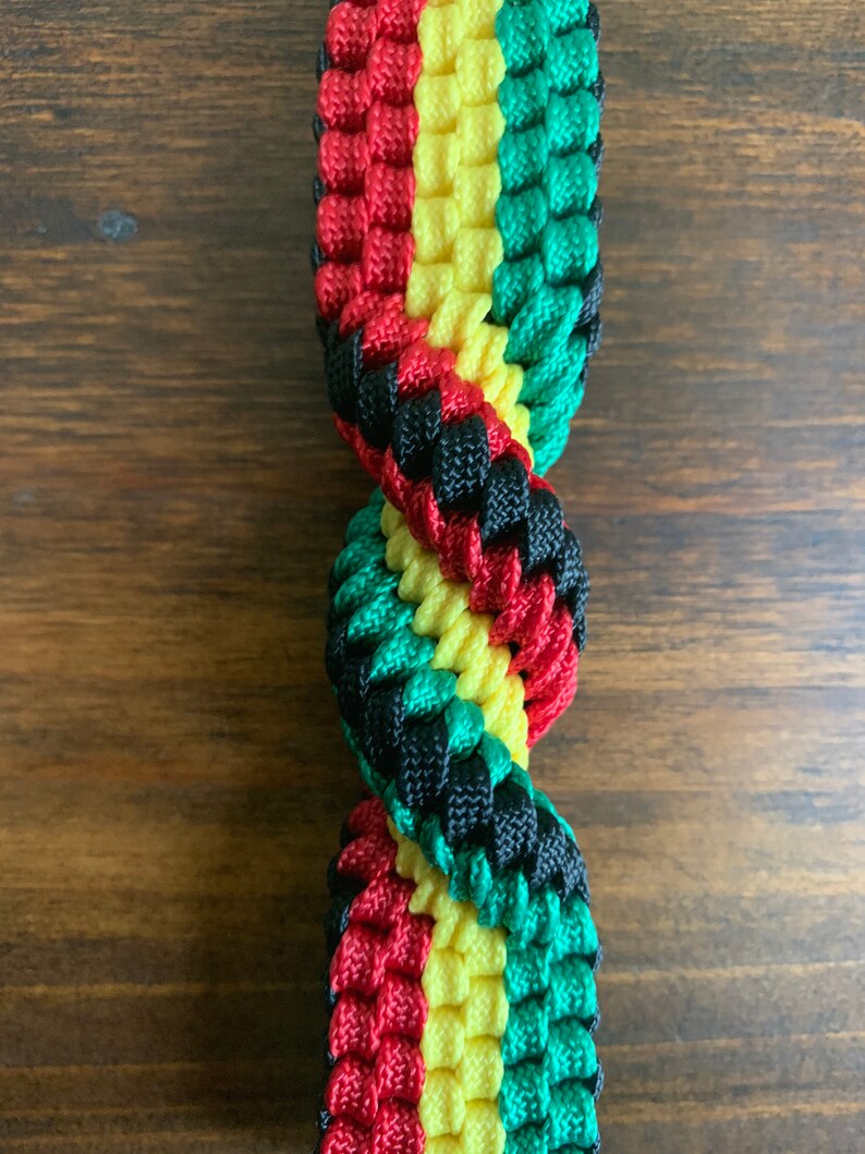 4-string Brick/twist Rasta Paracord Keychain Rasta Gifts Rasta ...