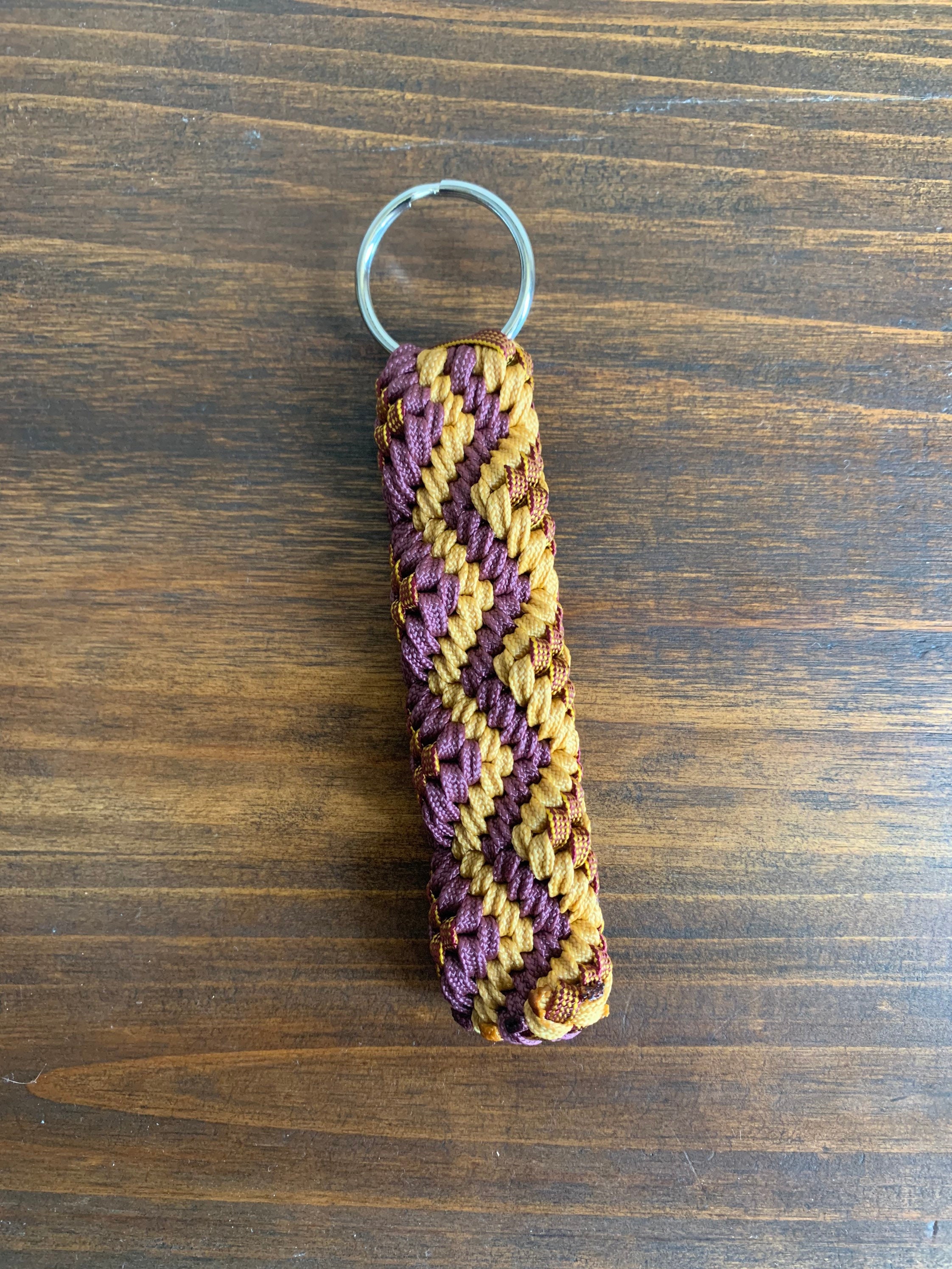 5-string Garnet & Gold Zigzag Paracord Keychain USC Trojans FSU ...