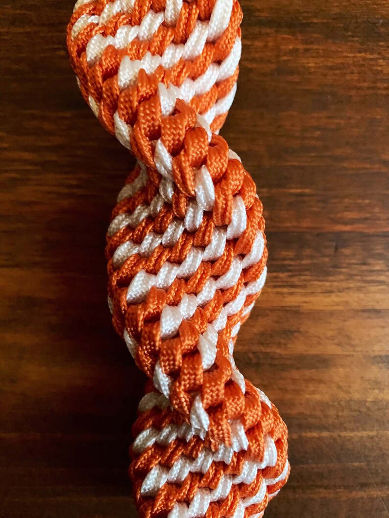 6-string Orange & White DNA Spiral Paracord Keychain Tennessee ...