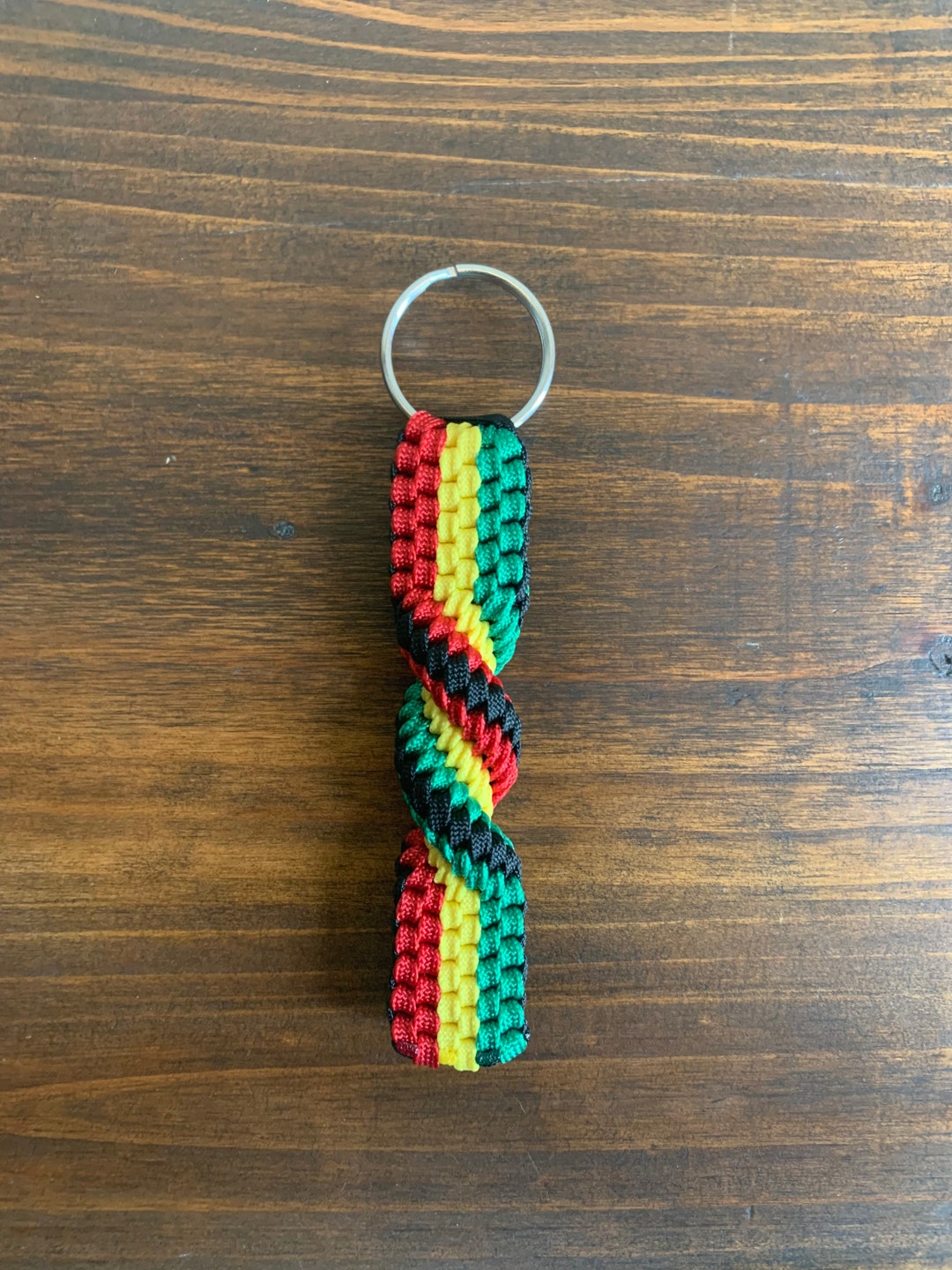 4-string Brick/twist Rasta Paracord Keychain Rasta Gifts Rasta ...