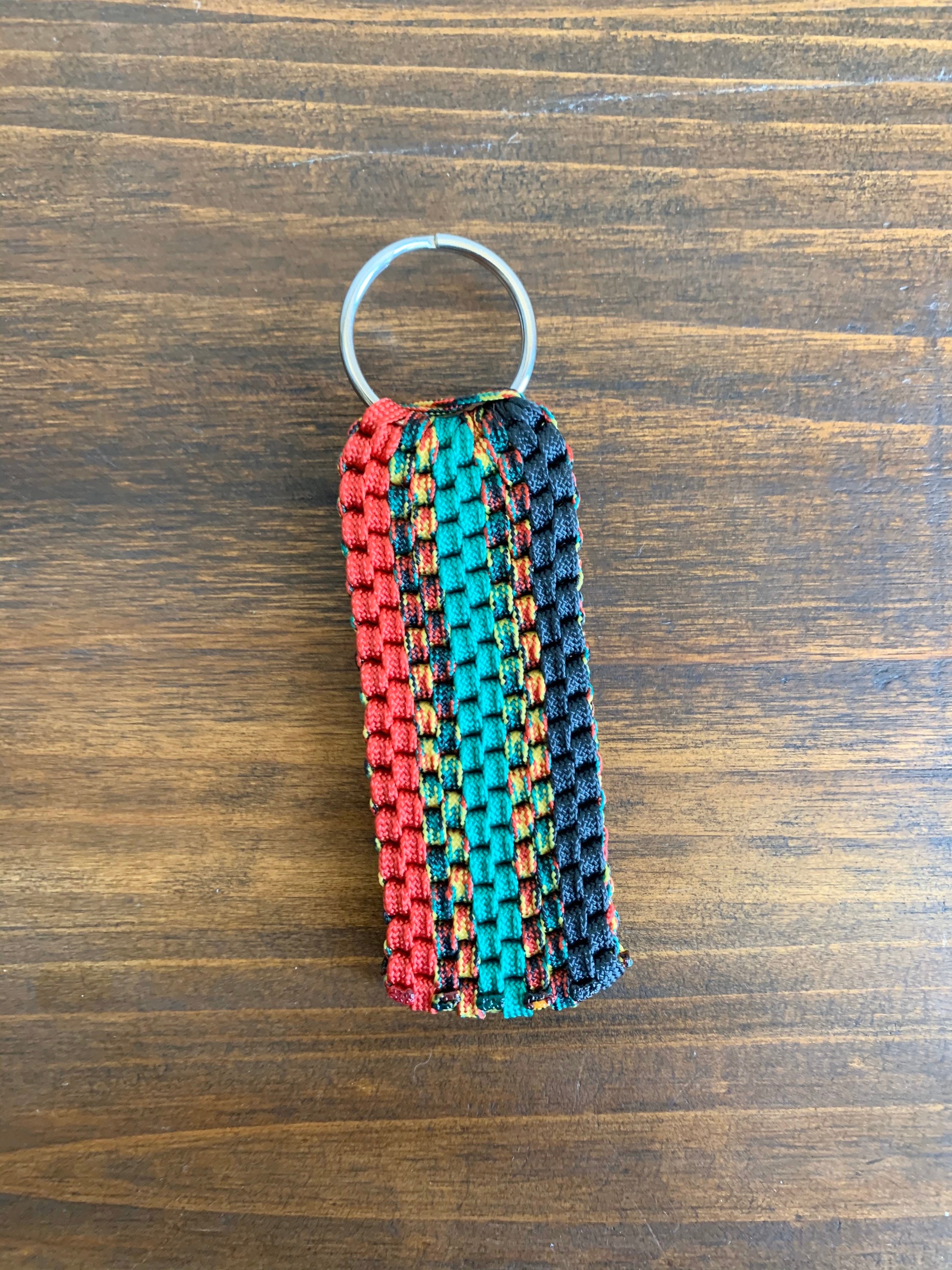 6-string Rasta Brick Paracord Keychain Rasta Gifts Rasta - Etsy