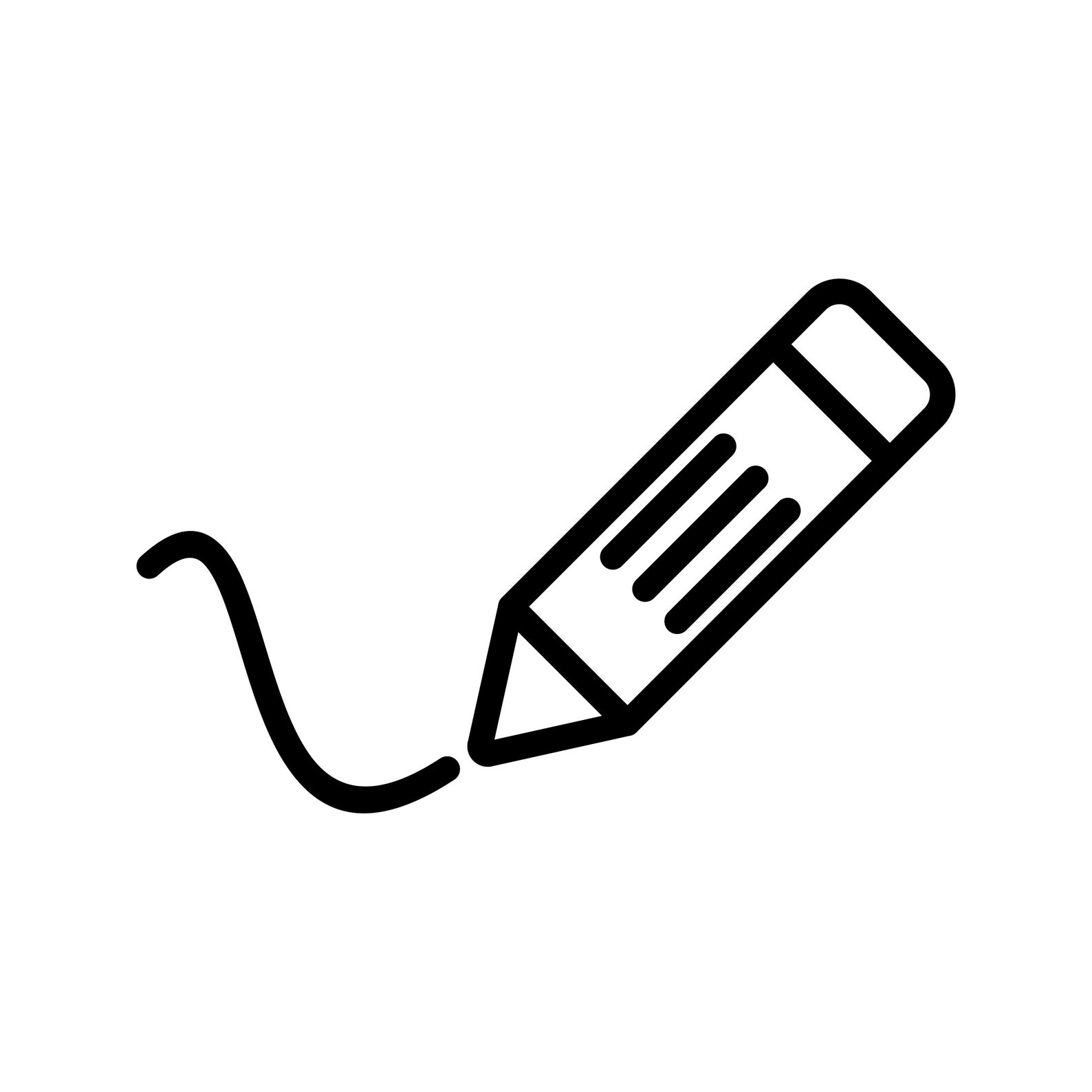 Writing Svg Icon Digital Download | Etsy