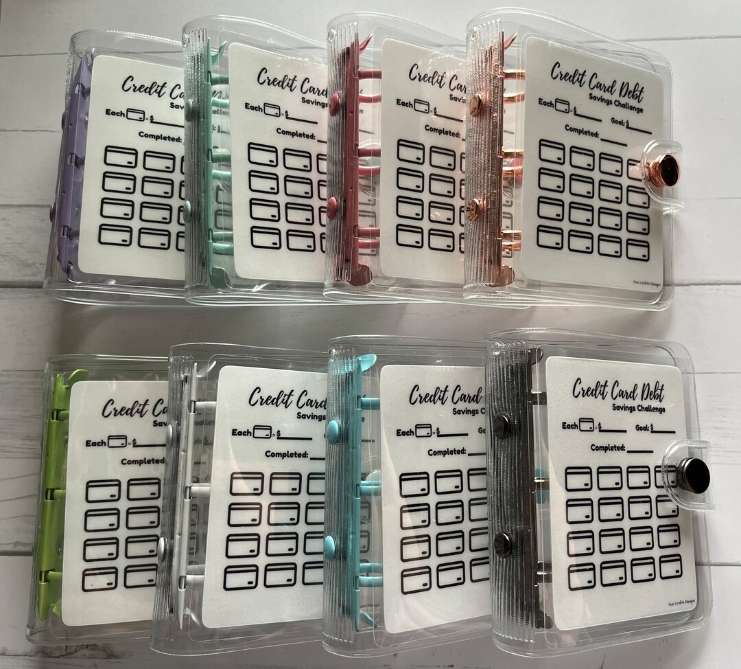 Credit Card Savings Challenge With Mini Binder and Envelopes - Etsy