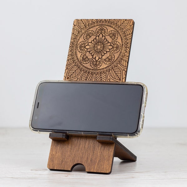 Porta celular de madera - Etsy México