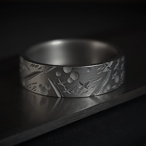 Astronomical Ring, Dark Celestial Astrology Ring, Milky Way Ring ...
