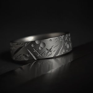 Astronomical Ring, Dark Celestial Astrology Ring, Milky Way Ring ...