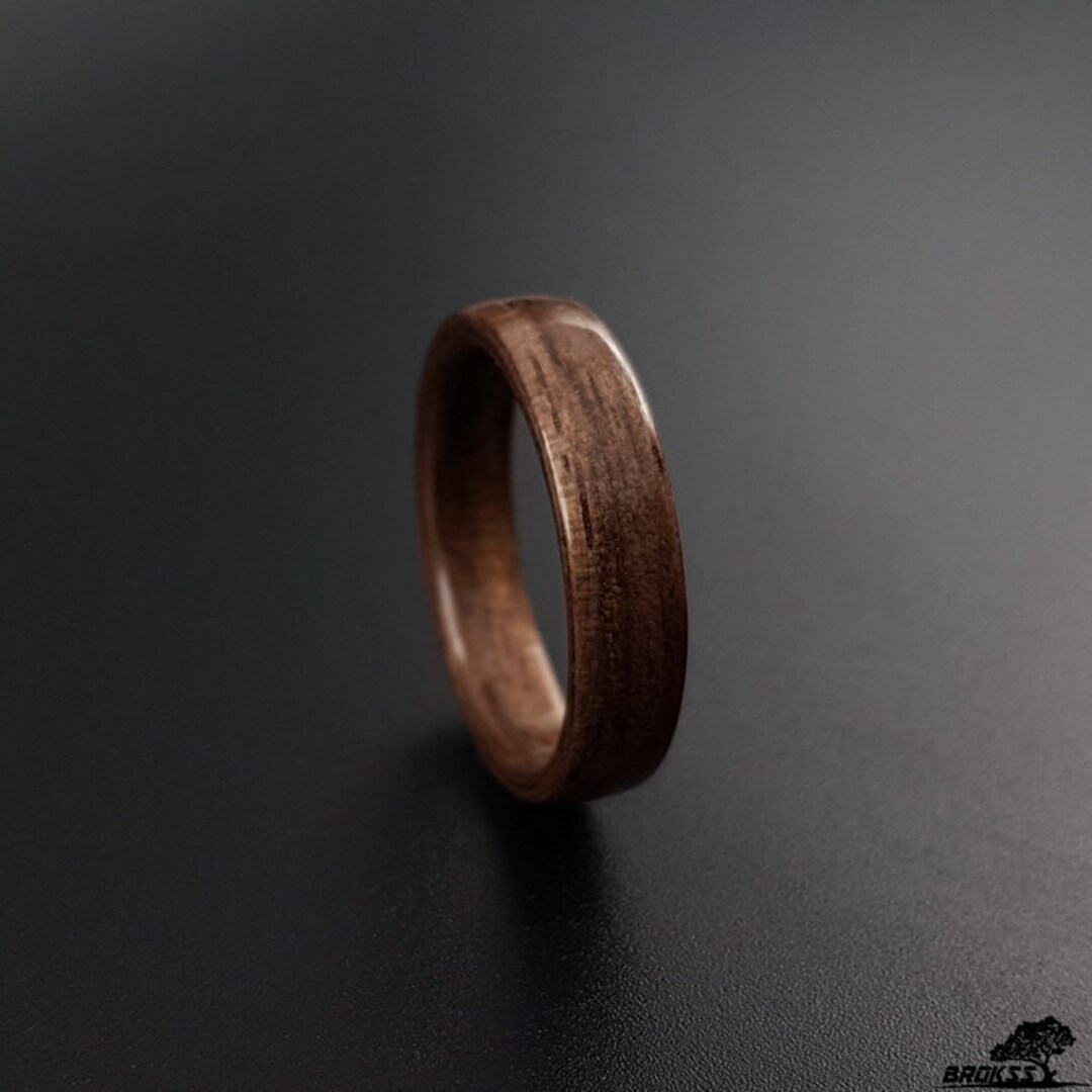 Wooden Walnut Ring, Wooden Ring for Man, Wooden Ring for Women ...