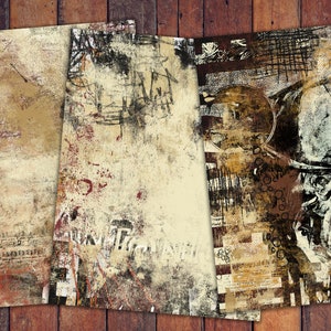 The Bells Digital Paper Pack -- Printable Papers -- Collage Paper ...