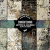 Letters and Numbers Part Deux Grunge Digital Paper Pack, Collage Paper ...