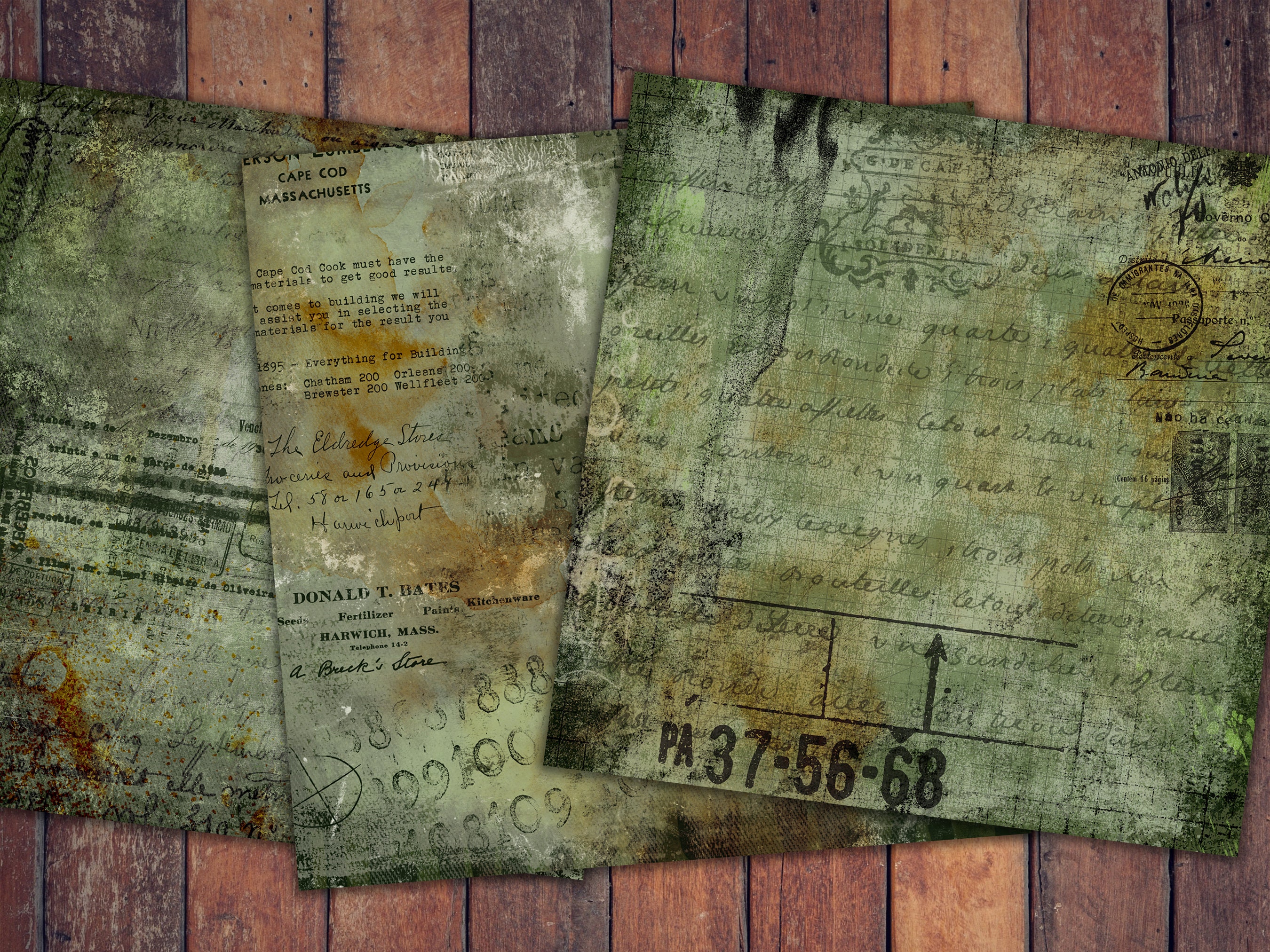 Subway Station Grunge Digital Paper Pack, Collage Paper, Scrapbook ...