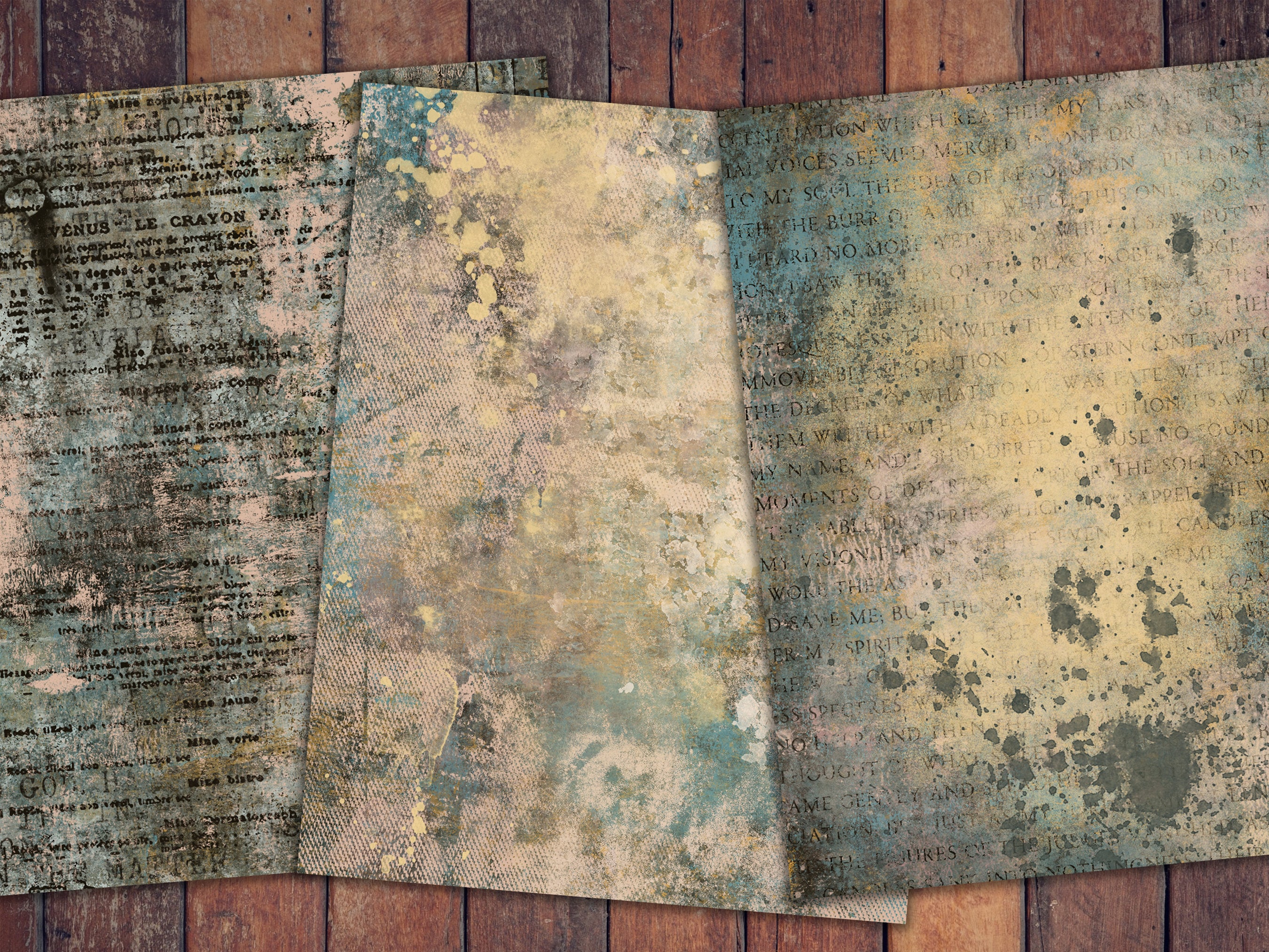 Alphabet Soup 8.5 X 11 Inch Borderless Prints Collage Paper Junk ...