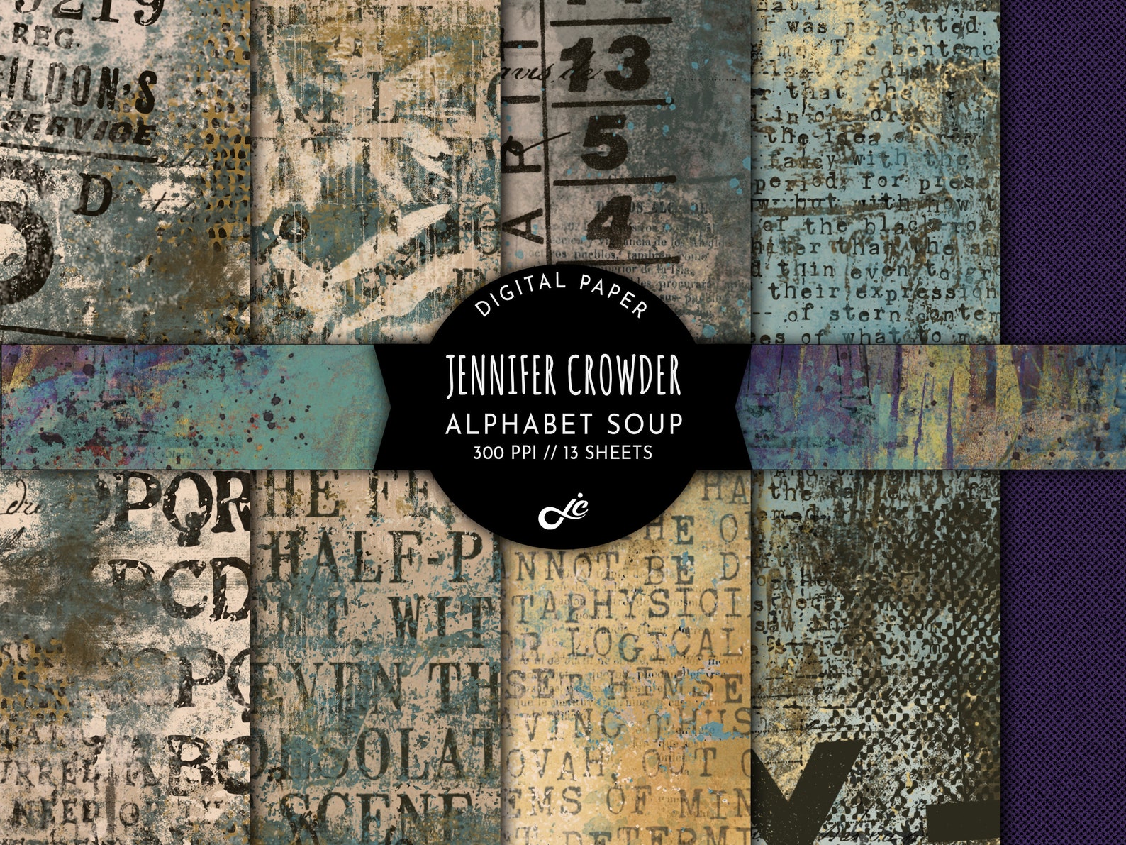 Alphabet Soup Digital Paper Pack Printable Papers - Etsy