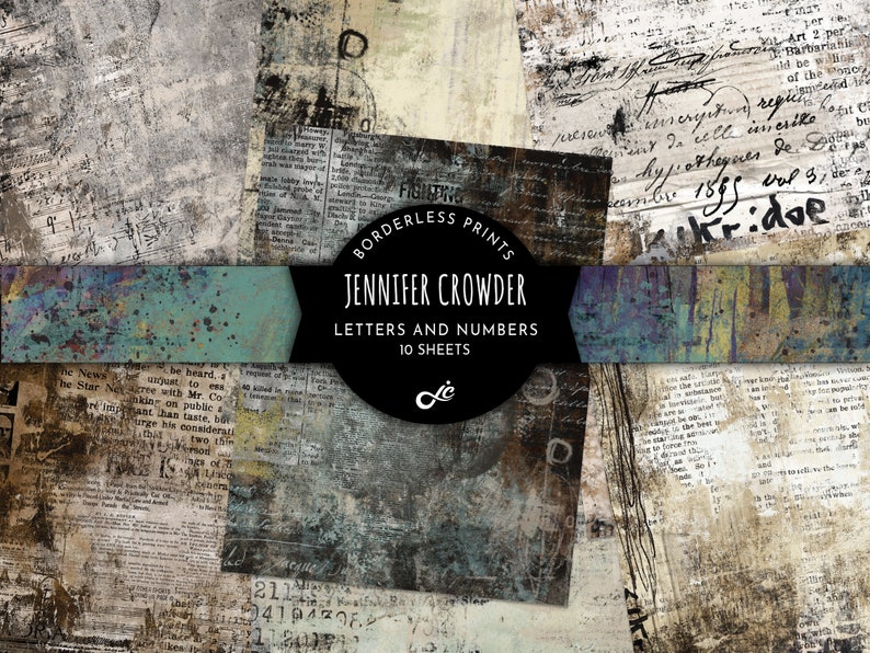 Letters & Numbers 8.5 X 11 Inch Borderless Prints Collage - Etsy