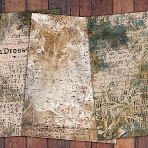 Alphabet Soup 8.5 X 11 Inch Borderless Prints -- Collage Paper -- Junk ...