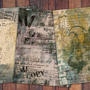 Alphabet Soup 8.5 X 11 Inch Borderless Prints -- Collage Paper -- Junk ...