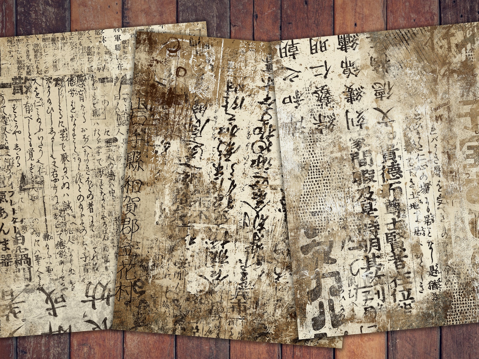 Letters From Japan Digital Paper Pack Printable Papers - Etsy